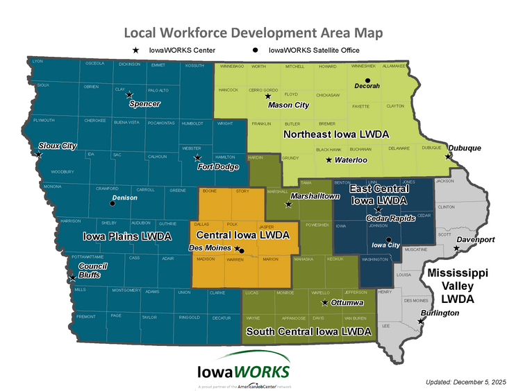 Local Workforce Development Areas | State Workforce Development Board